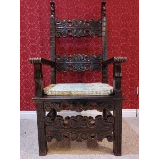 Antique Throne Chair