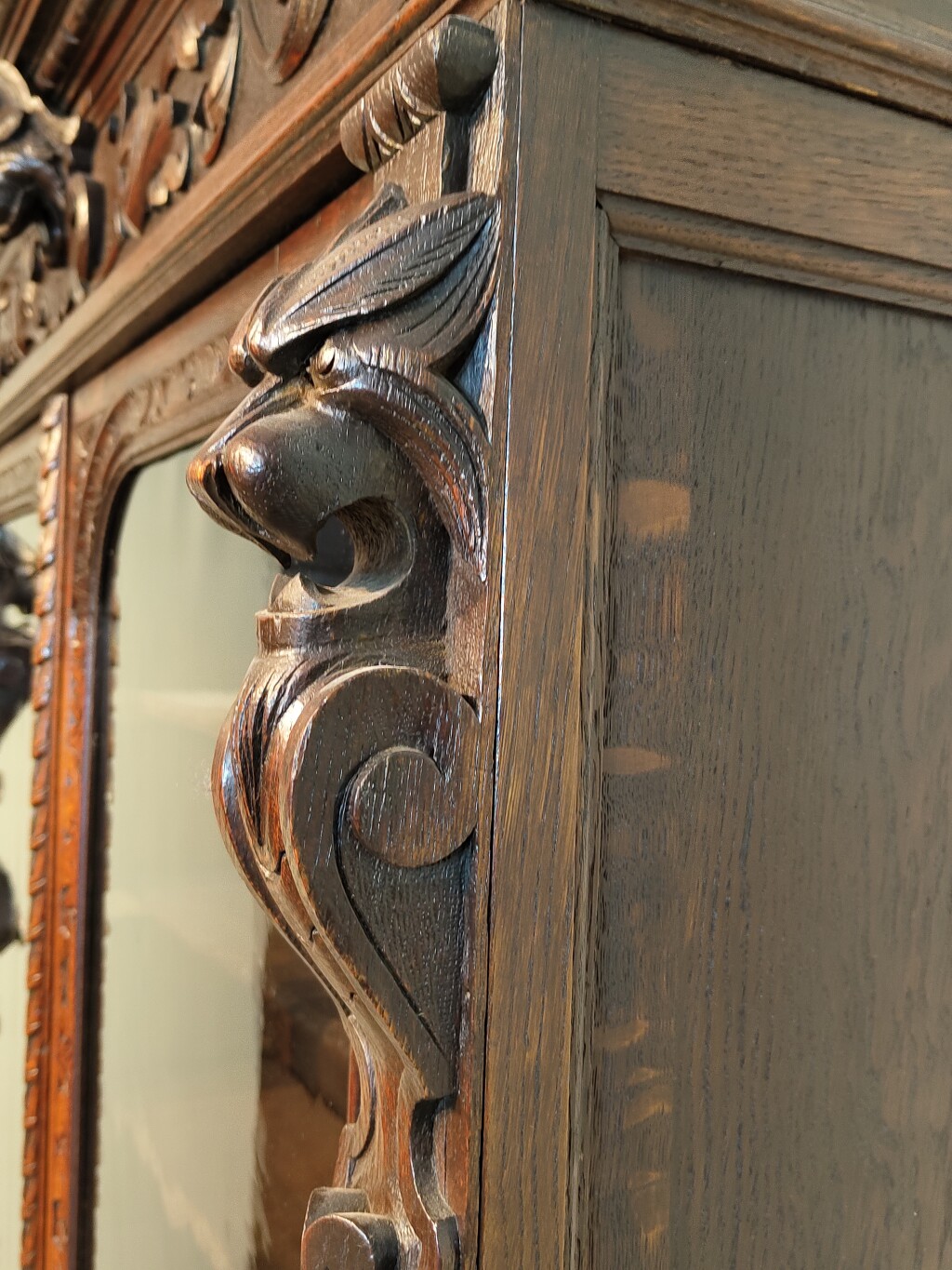 Masonic Renaissance Revival Bookcase