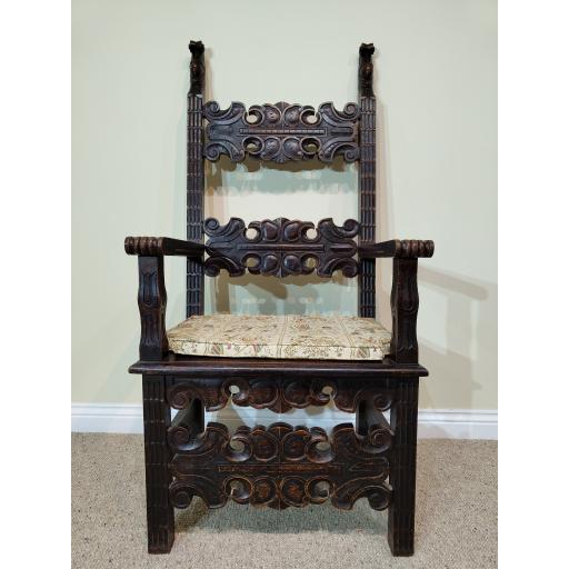 Antique Throne Chair