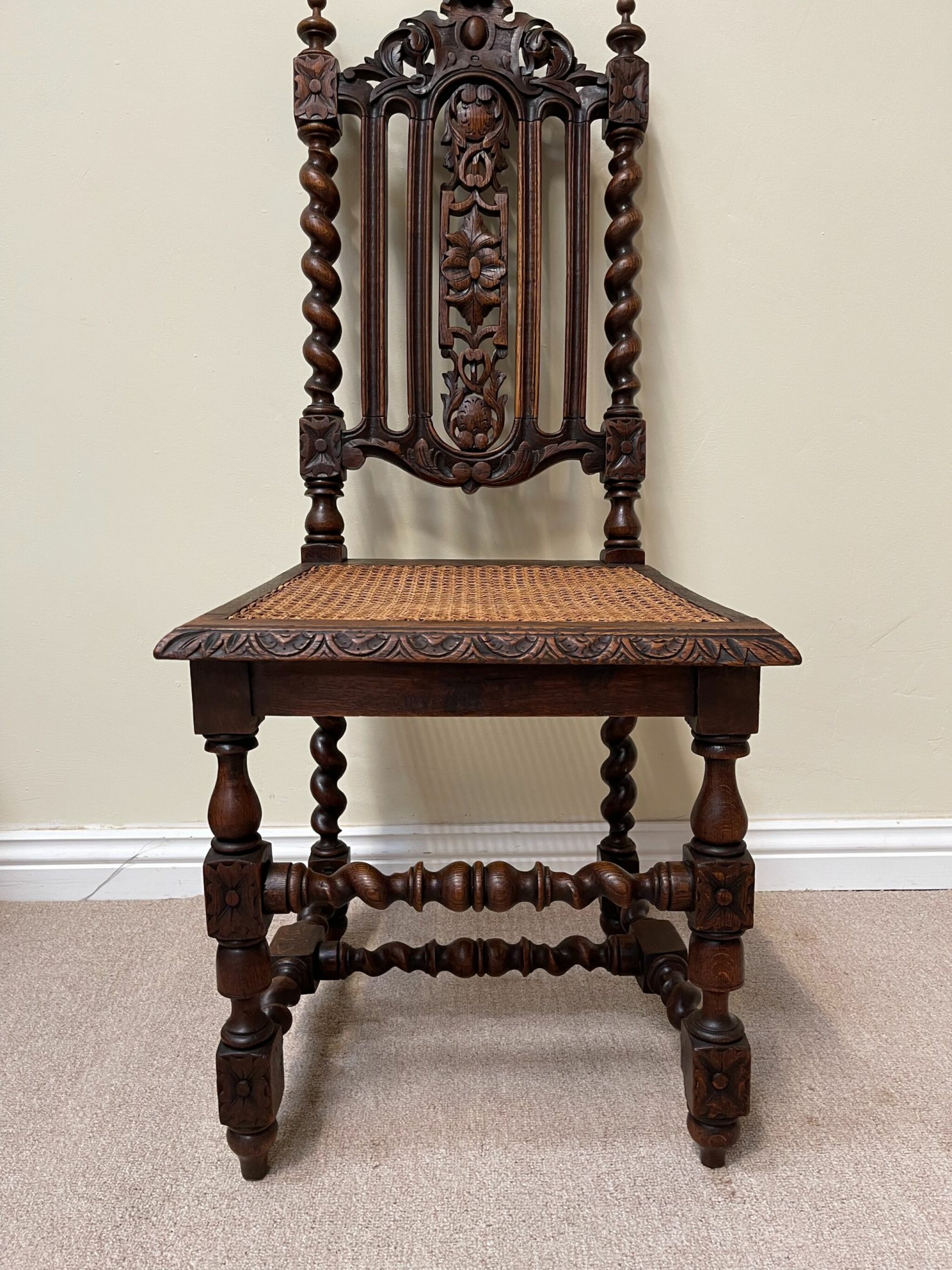 Set of 6 Louis XIII style Dining Chairs